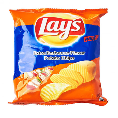 Lay's Ridged Potato Chips Extra Barbecue Flavor 13g | KOKKOK Mart