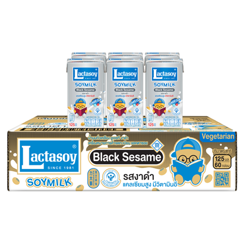 Lactasoy Soy Milk UHT Black Sesame 125ml 1x6x10 | KOKKOK Mart