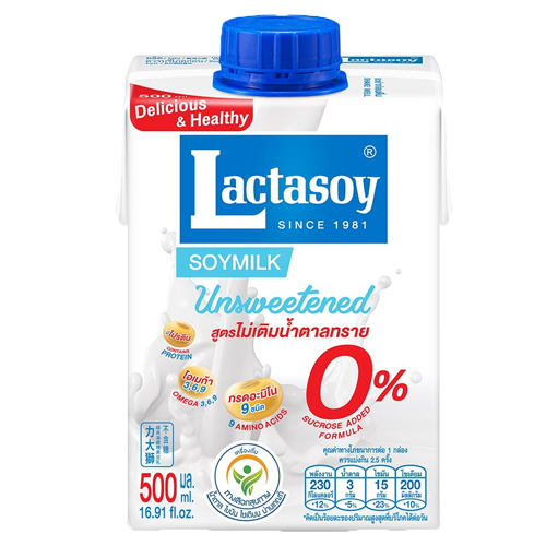 Lactasoy Soy Milk UHT Unsweetened Flavored 500ml | KOKKOK Mart