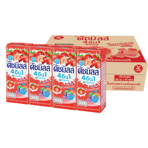 Dutch Mill Strawberry UHT Yoghurt Drink 180ml 1x4x12 | KOKKOK Mart
